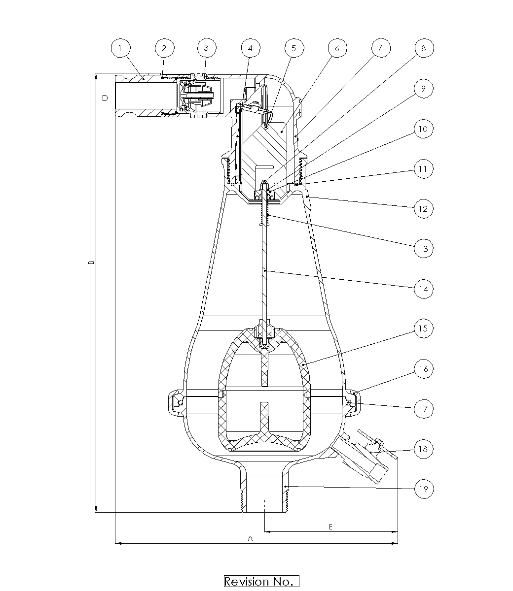 ARI Air Valves Working Pressure 10 bar / 150 psi D25L-I-P10-T2