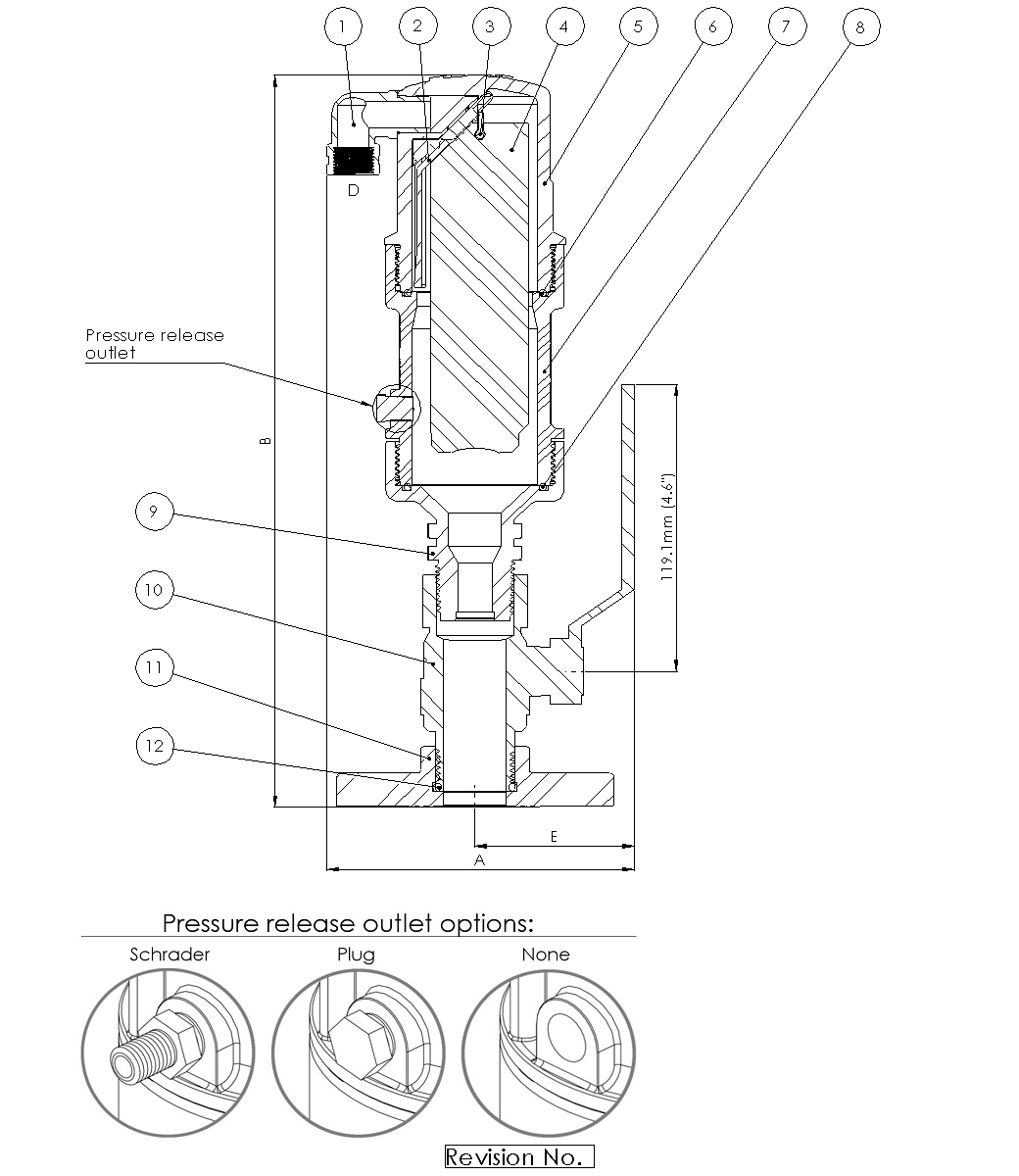 ARI Air Valves ‎Standard Pressure 10–16 bar / 150–250 psi ‎D40L-P10–01-TP