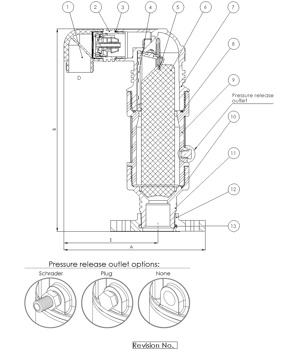 ARI Air Valves ‎Standard Pressure 10–16 bar / 150–250 psi ‎D40L-I-P10–02